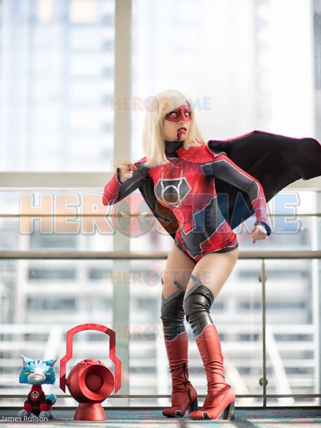 Red Lantern Supergirl Dyesub Printing Cosplay Costume